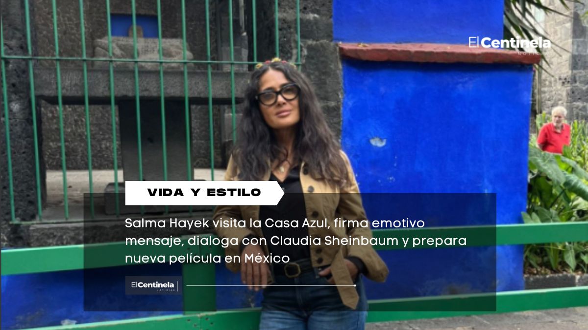 Salma Hayek visita la Casa Azul de Frida Kahlo y honra su legado ...